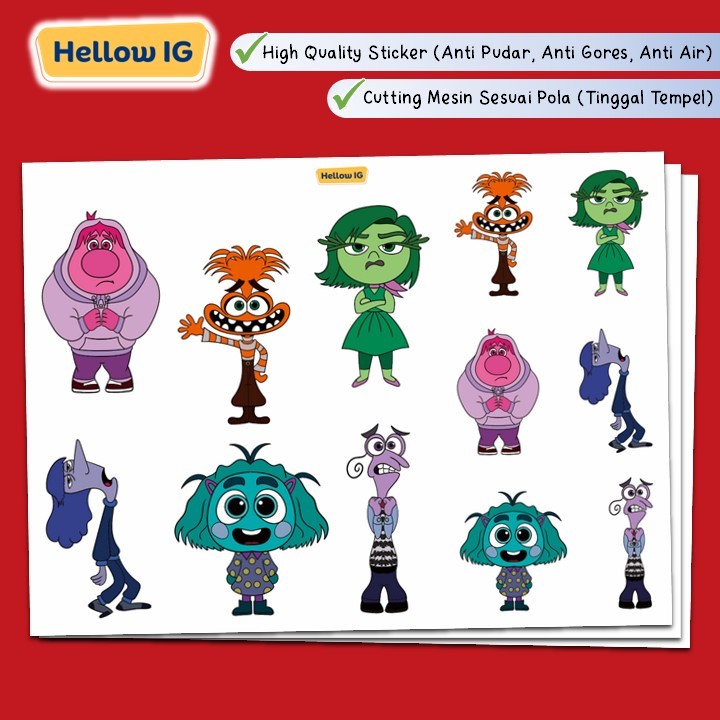 Jual STICKER PACK STIKER INSIDE OUT 2 INSIDEOUT2 WATERPROOF ANTI AIR ...