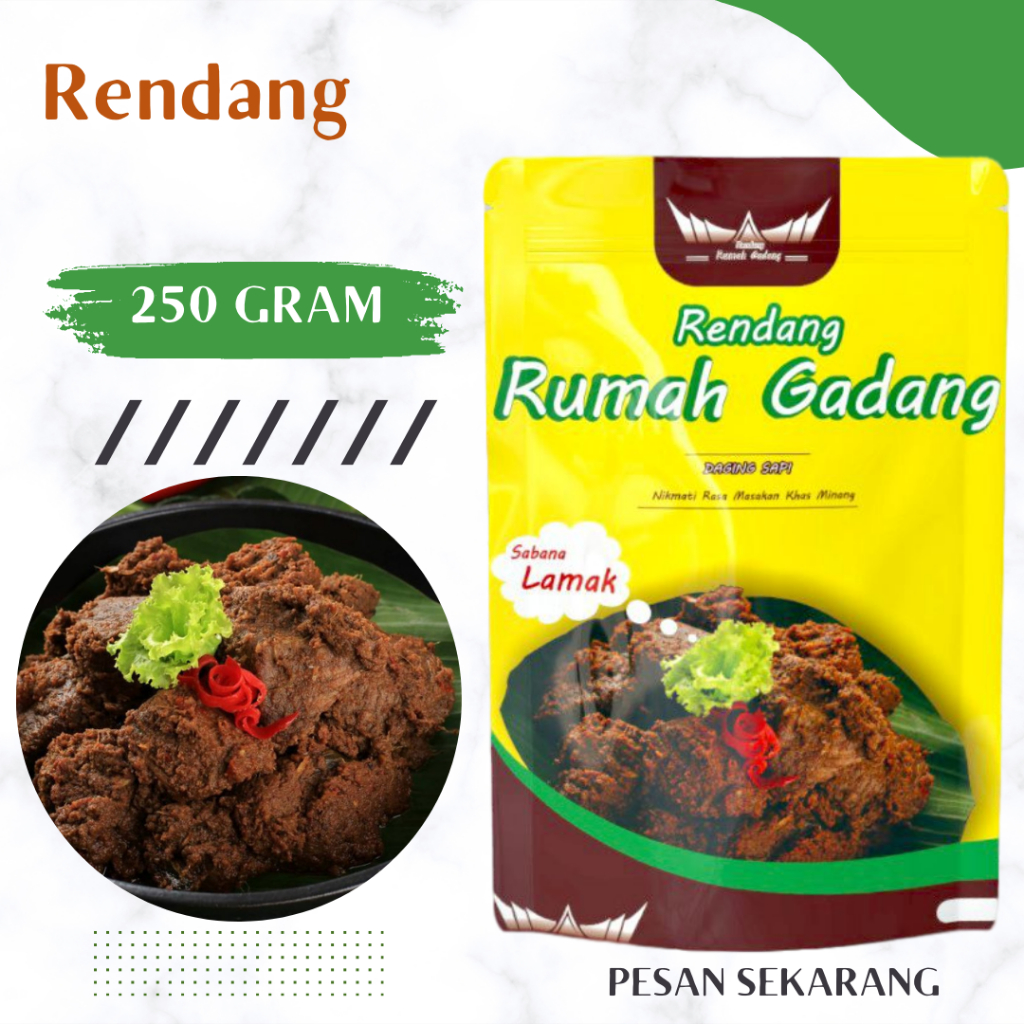 Jual Rendang Daging Sapi Iris kemasan 250 gr Asli Minang Padang PRMO !! By Rendang Nusantara ...