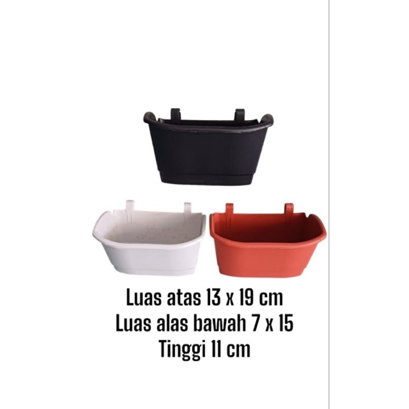 Jual Pot Tempel Dinding Pot Cantol Pot Pagar Ukuran M | Shopee Indonesia
