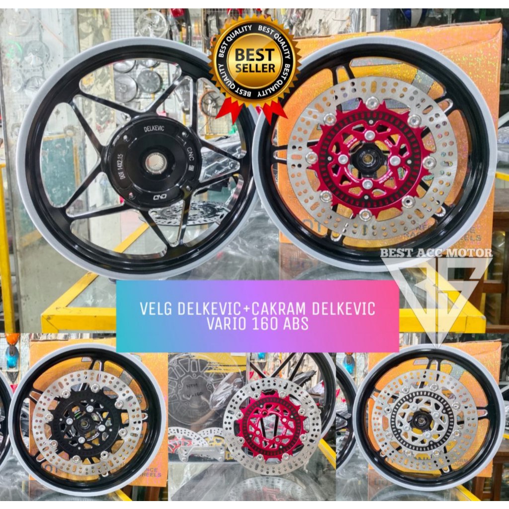 Jual VELG DELKEVIC DND VARIO 160 ABS + CAKRAM DELKEVIC model X-1 V ...