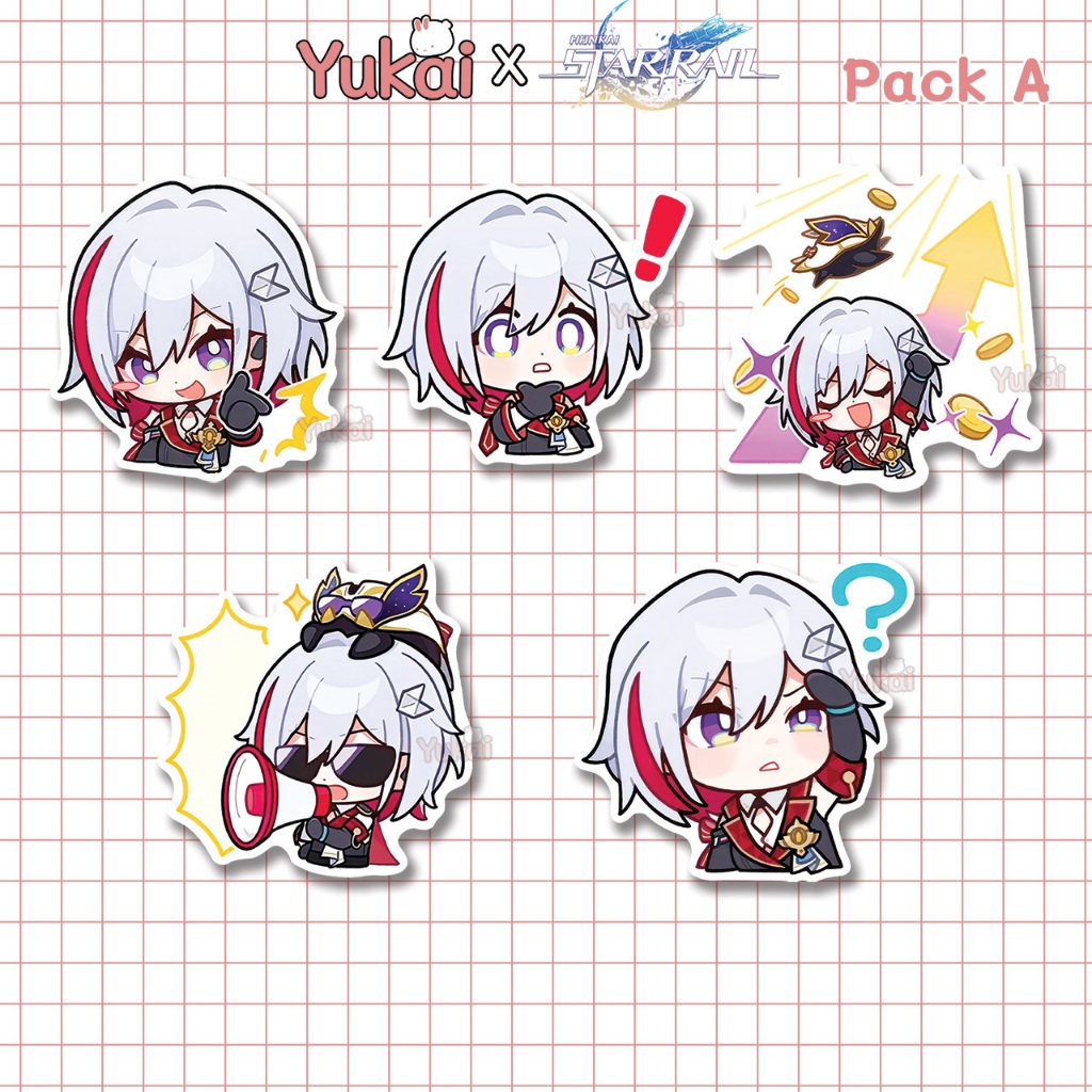 Jual Stiker Pack Topaz Honkai Star Rail (HSR) Premium, Sticker Anime ...