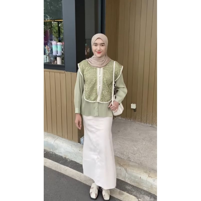 Jual Vest Brukat Modern Outer Brukat | Shopee Indonesia