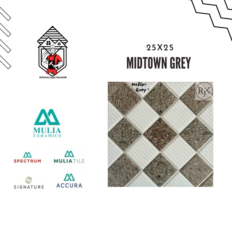 Jual Keramik Lantai 25x25 Midtown Grey | Shopee Indonesia