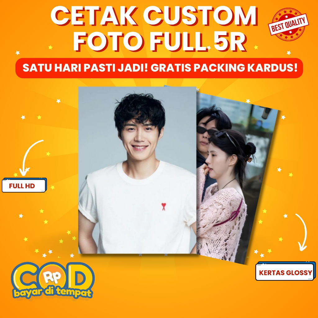 Jual CETAK CUCI FOTO POLAROID 5R CUSTOM (COD) GLOSSY PHOTO AESTHETIC ...