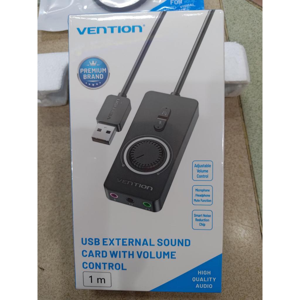 Jual RESMI Vention USB Sound Card Stereo With Volume Control Adapter ...