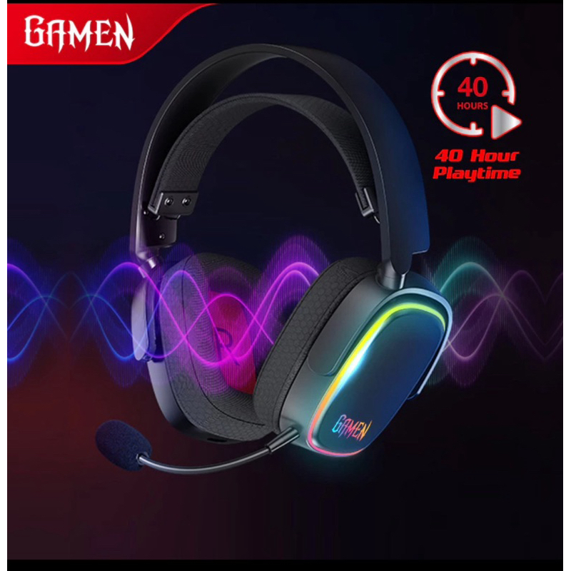 Jual GAMEN Shadow Gaming Wireless Bluetooth Headphone Low Latency ...