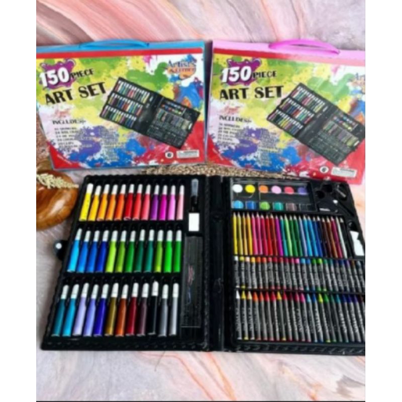 Jual alat mewarnai anak lengkap set isi 150 pcs/krayon mewarnai murah ...
