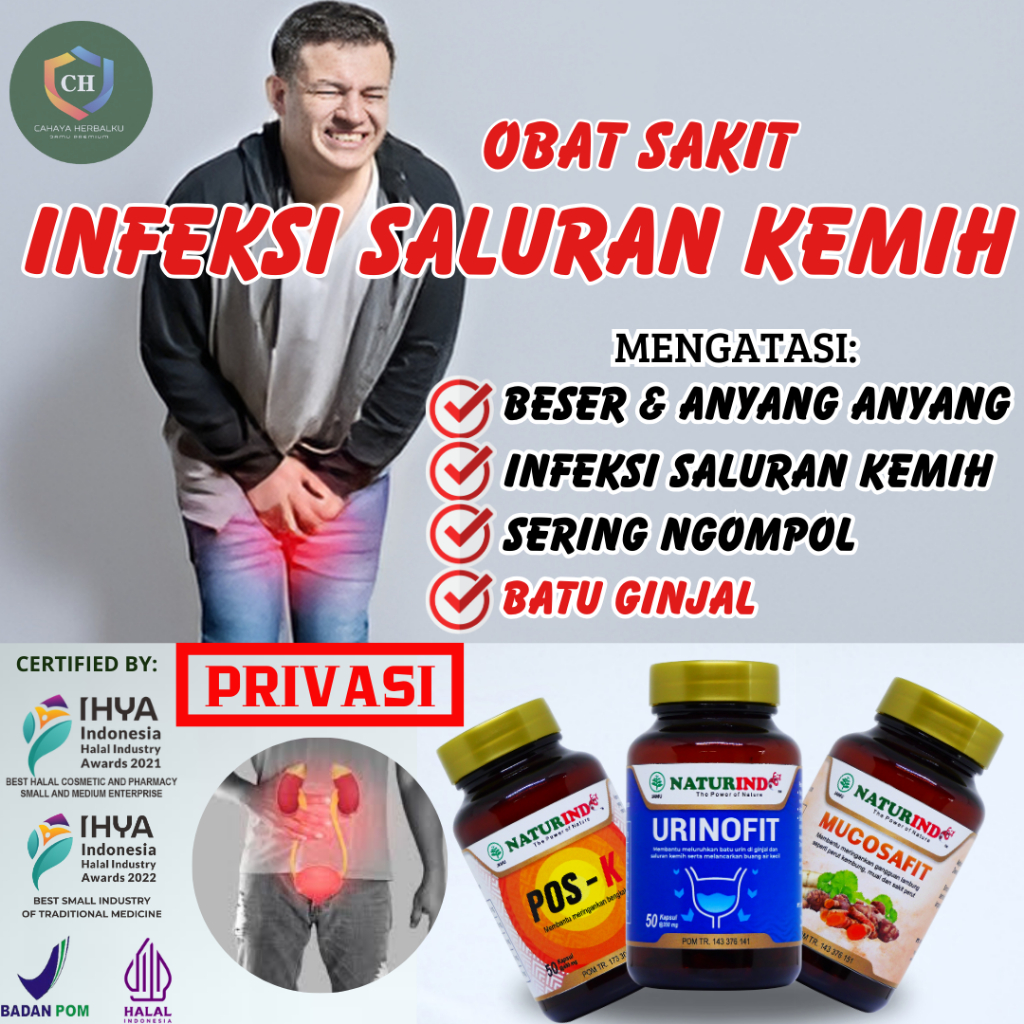 Jual Obat Infeksi Saluran Kemih Kencing Batu Batu Empedu Urinofit Naturindo | Shopee Indonesia