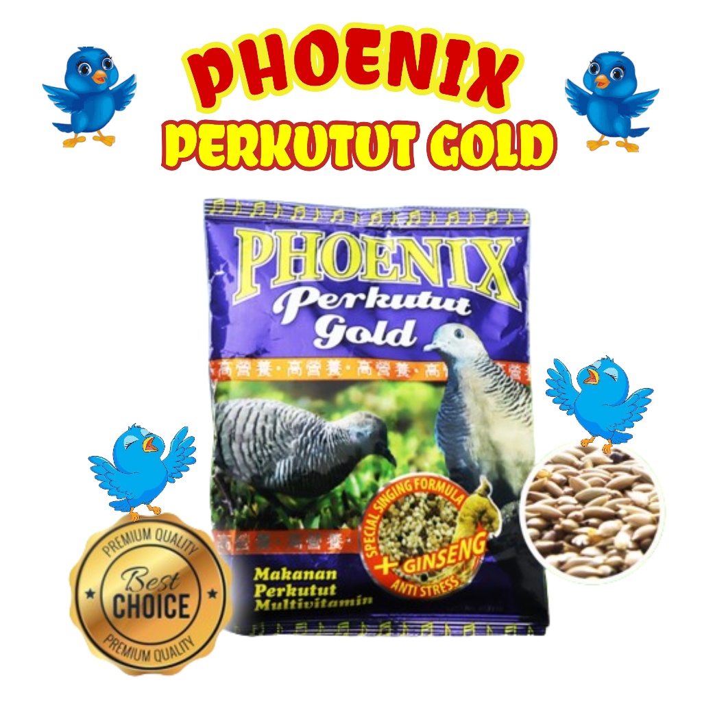 Jual Makanan Pakan Burung Phoenix Perkutut Gold Harian Milet Millet ...