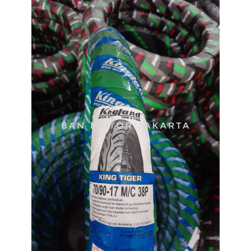 Jual Ban Motor Non Tubeless 70/90-17 Kingland Ban Luar Standar Ring 17 ...