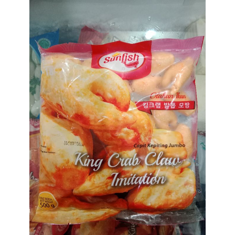 Jual capit kepiting jumbo sunfish (king crab claw imitation) | Shopee ...