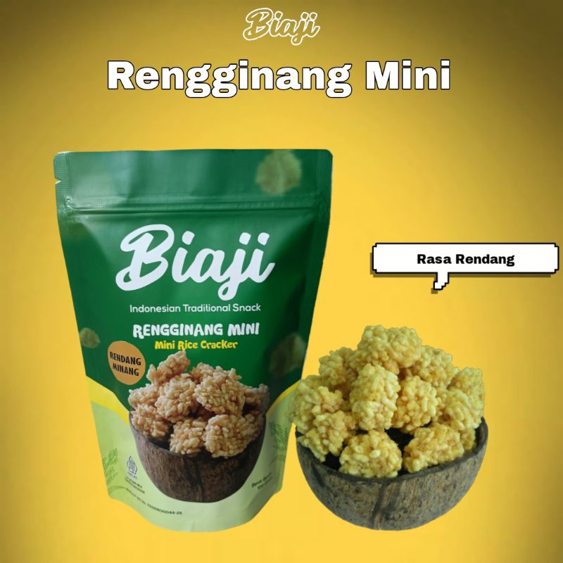 Jual Rengginang mini Biaji rasa Rendang 100gr | Shopee Indonesia