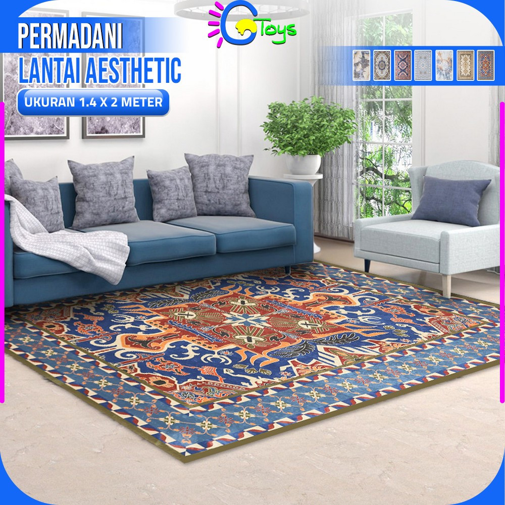 Jual CR-C1096 Karpet Ruang Tamu Eropa Style Import Polyester 140X200CM ...