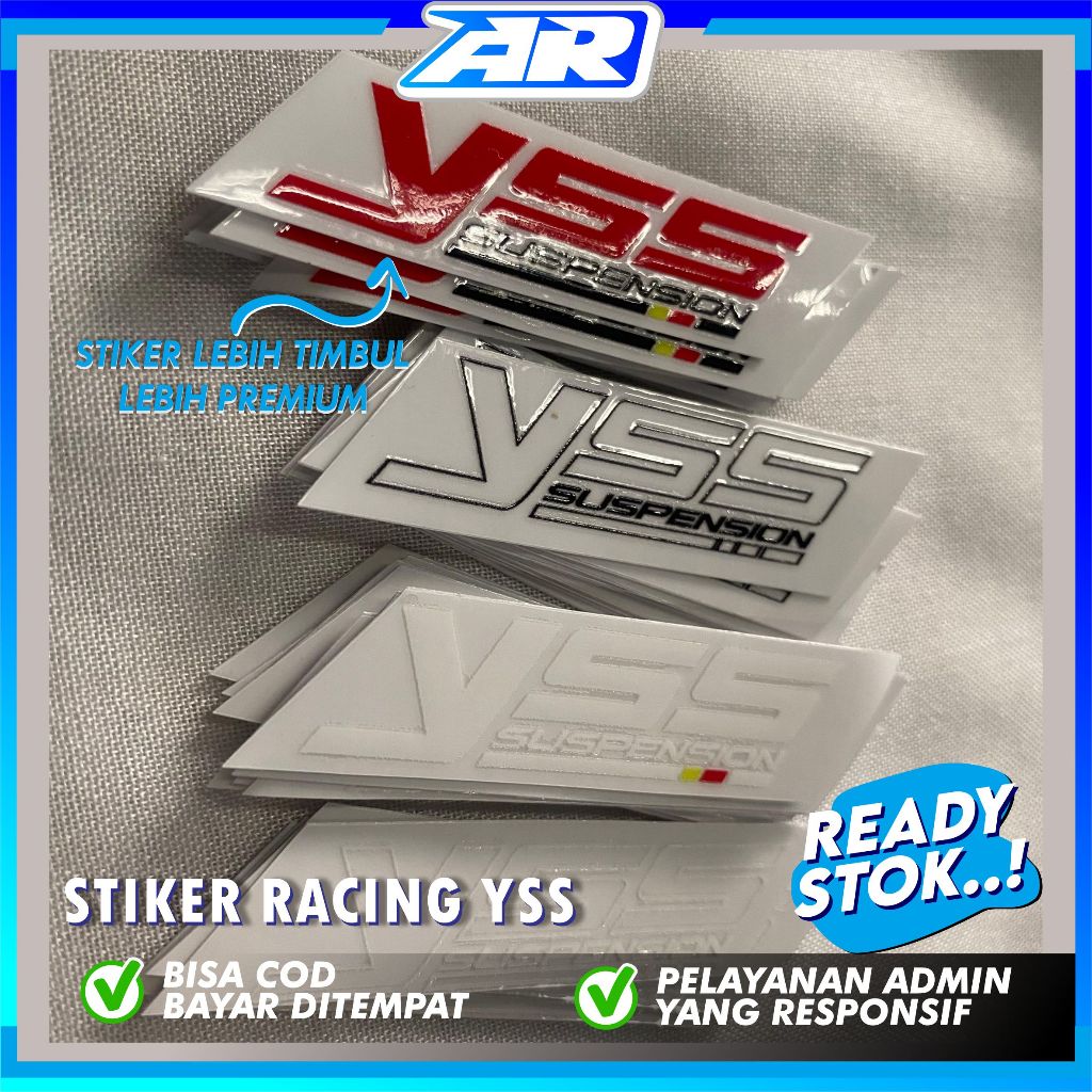 Jual STICKER SHOCK YSS G-SERIES / STICKER SHOCK G-Sport Timbul Glossy ...