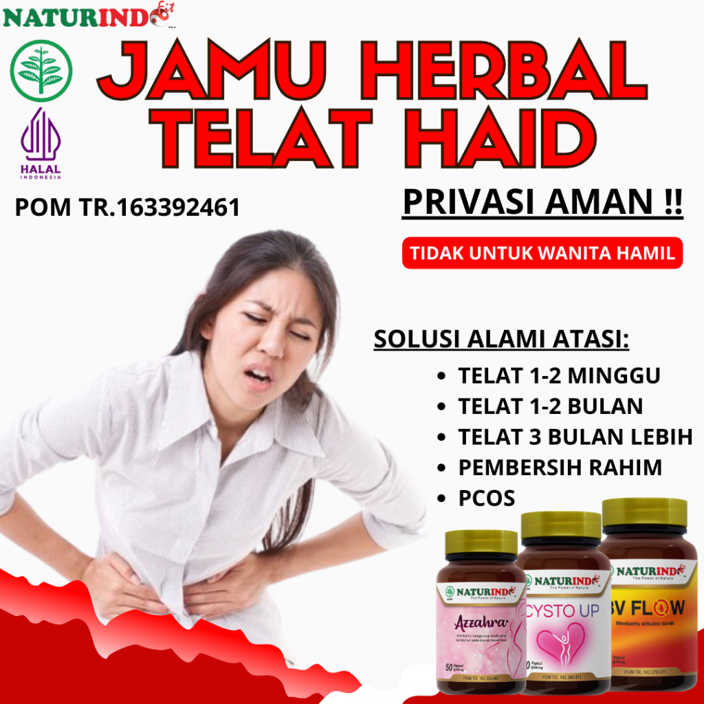 Jual Obat Pelancar Telat Haid 1 2 3 4 Bulan Telat Datang Bulan Nyeri ...