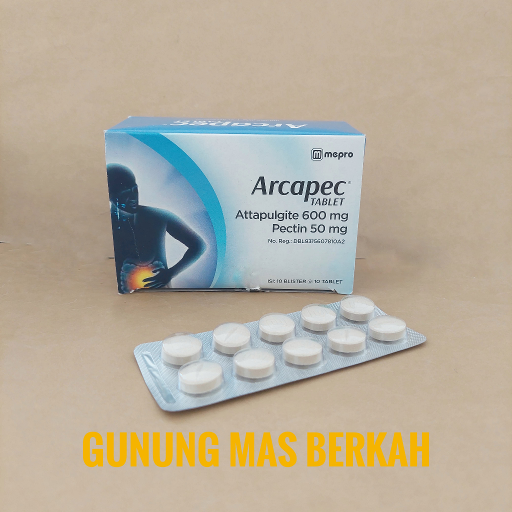 Jual ARCAPEC TABLET Arcapec isi 10 Tablet - kesehatan pencernaan/diaree ...