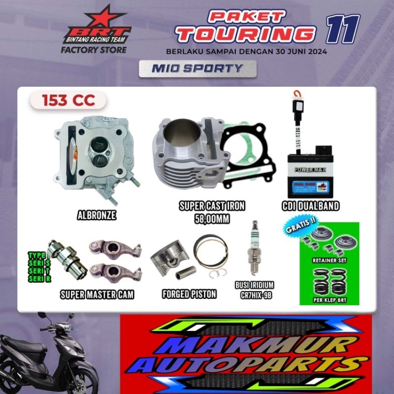 Jual PAKET BORE UP MIO KARBU MIO SPORTY MIO OLD MIO SMILE NOUVO 153 CC ...