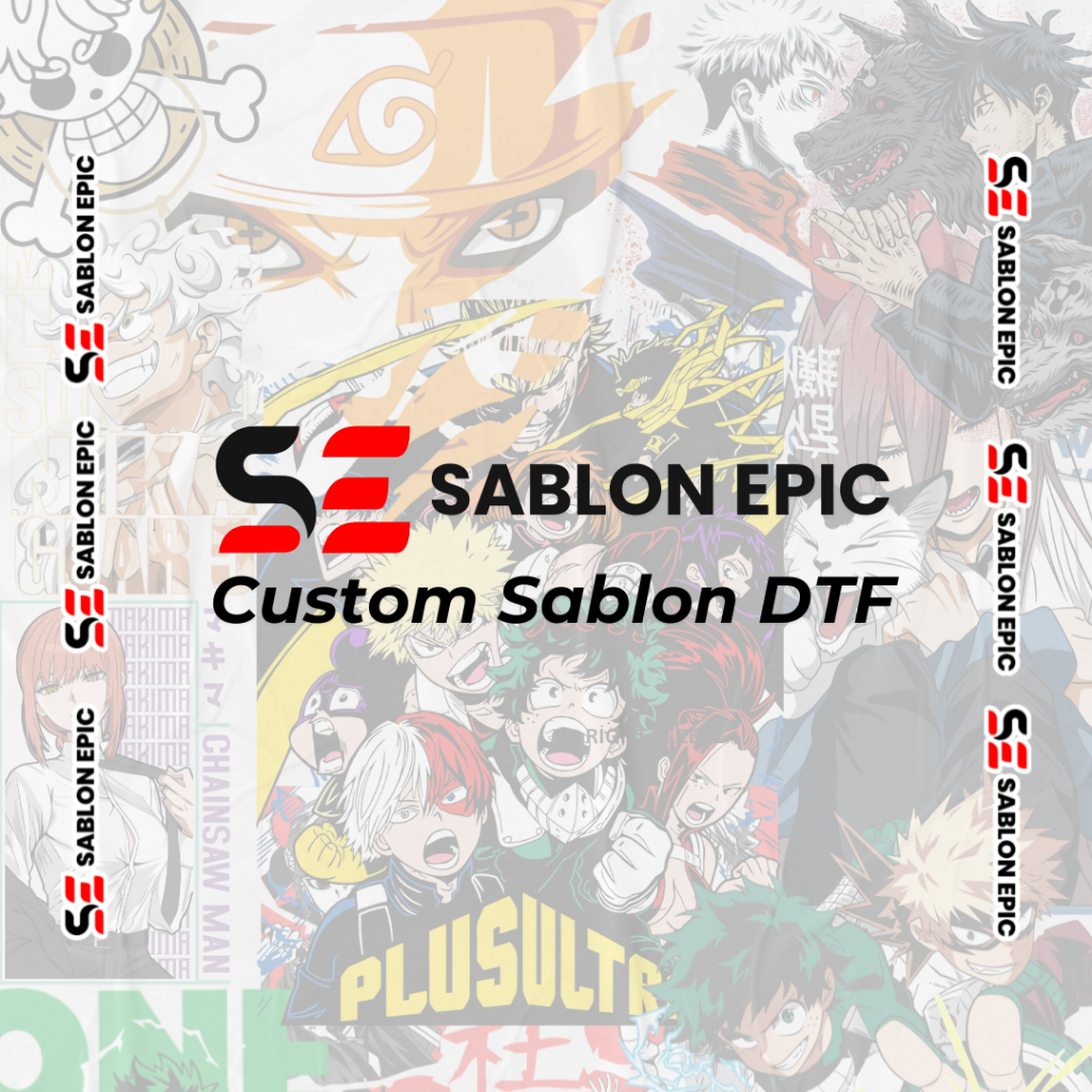 Jual Custom Kaos Sablon DTF Satuan | Logo Nama Karakter Bebas Request ...