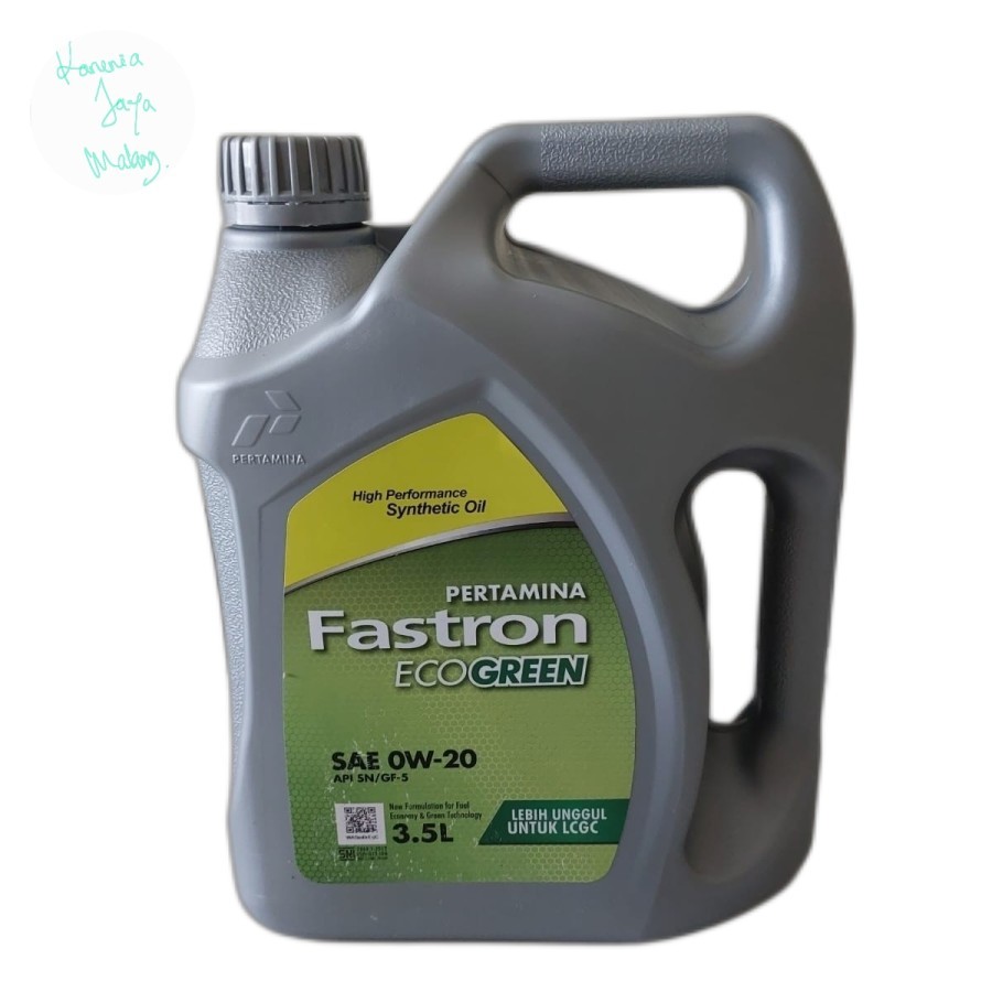 Jual OLI FASTRON ECOGREEN SAE 0W-20 3.5 LITER | Shopee Indonesia
