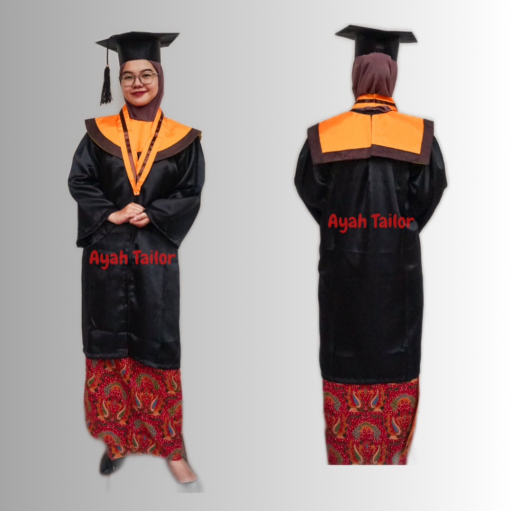 Jual BAJU TOGA JUBAH WISUDA DEWASA SMA SMK SARJANA KUNING MAS LIST ...