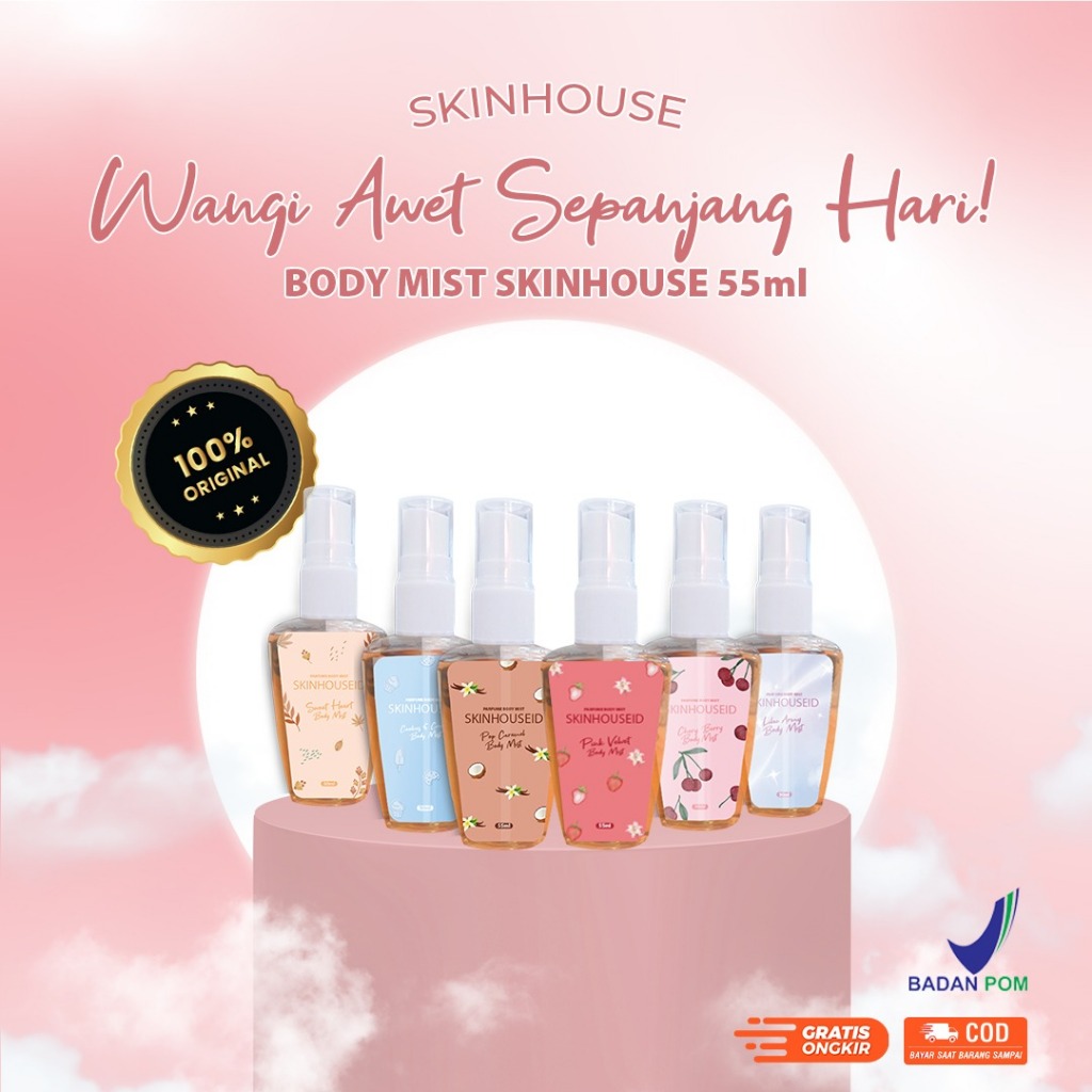 Jual BODY MIST SKINHOUSEID 55ml | Shopee Indonesia