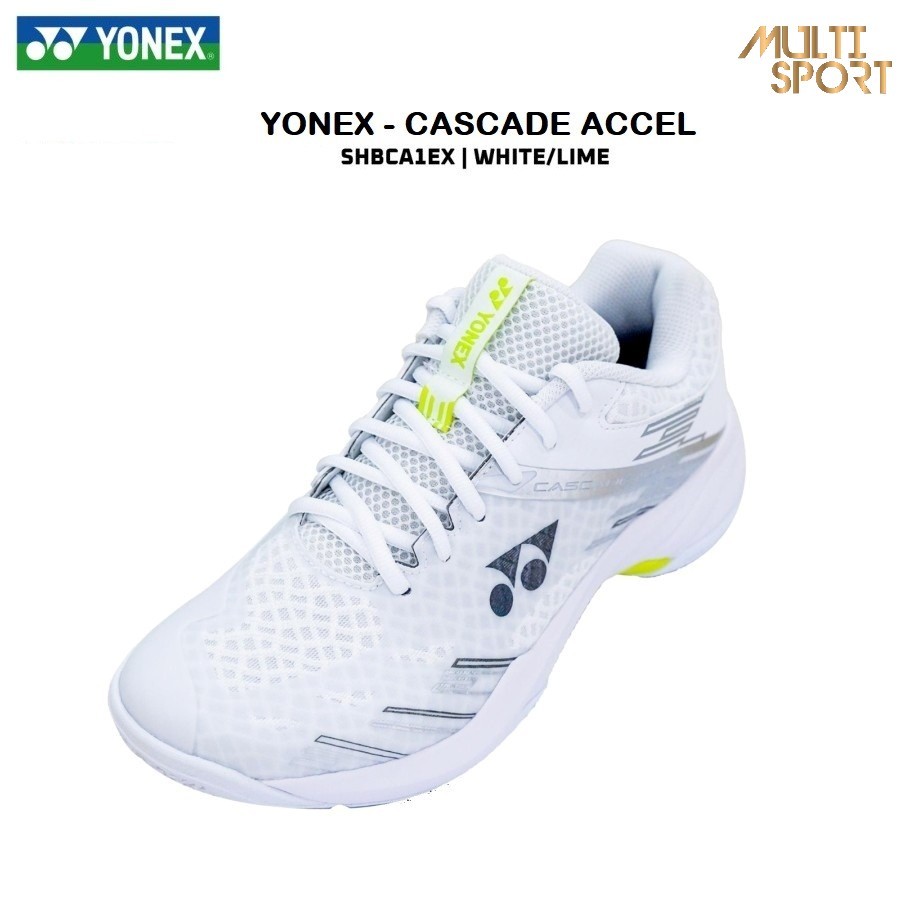 Jual YONEX BADMINTON CASCADE ACCEL-WHITE/LIME AYONA1EX04 | Shopee Indonesia
