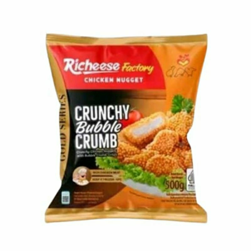 Jual Richeese Factory Naget Crunchy Bubble Crumb 450 gr | Shopee Indonesia