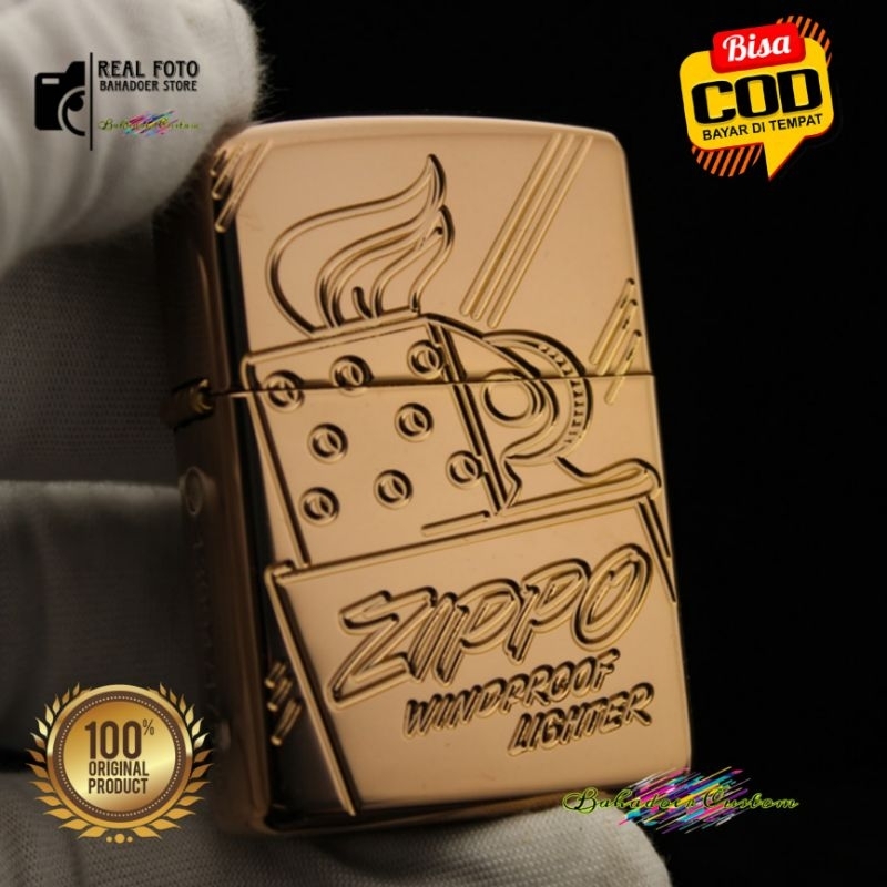 Jual HADIAH SOUVERNIR KOREK API ZIPPO ORIGINAL SCRIPT COLLECTIBLE ROSE GOLD LIMITED EDITION ...