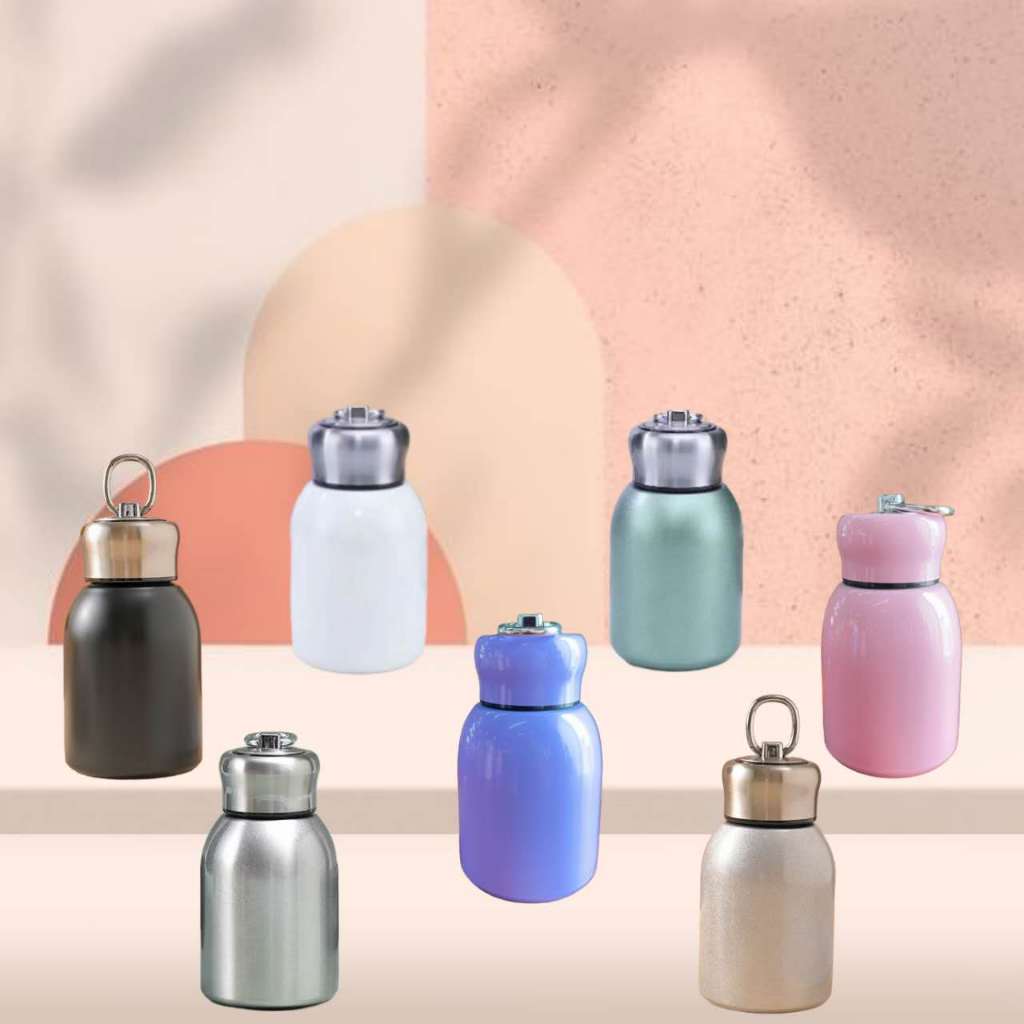 Jual Termos Botol Minum Stainless Steel POLOS I Termos Botol Tenteng Stainless Steel Semi Doff ...