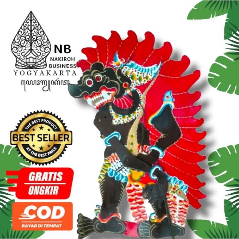 Jual NAKIROHBUSINESS WAYANG kulit BUTO BRAHALA HITAM / BUTO AMRAL ...