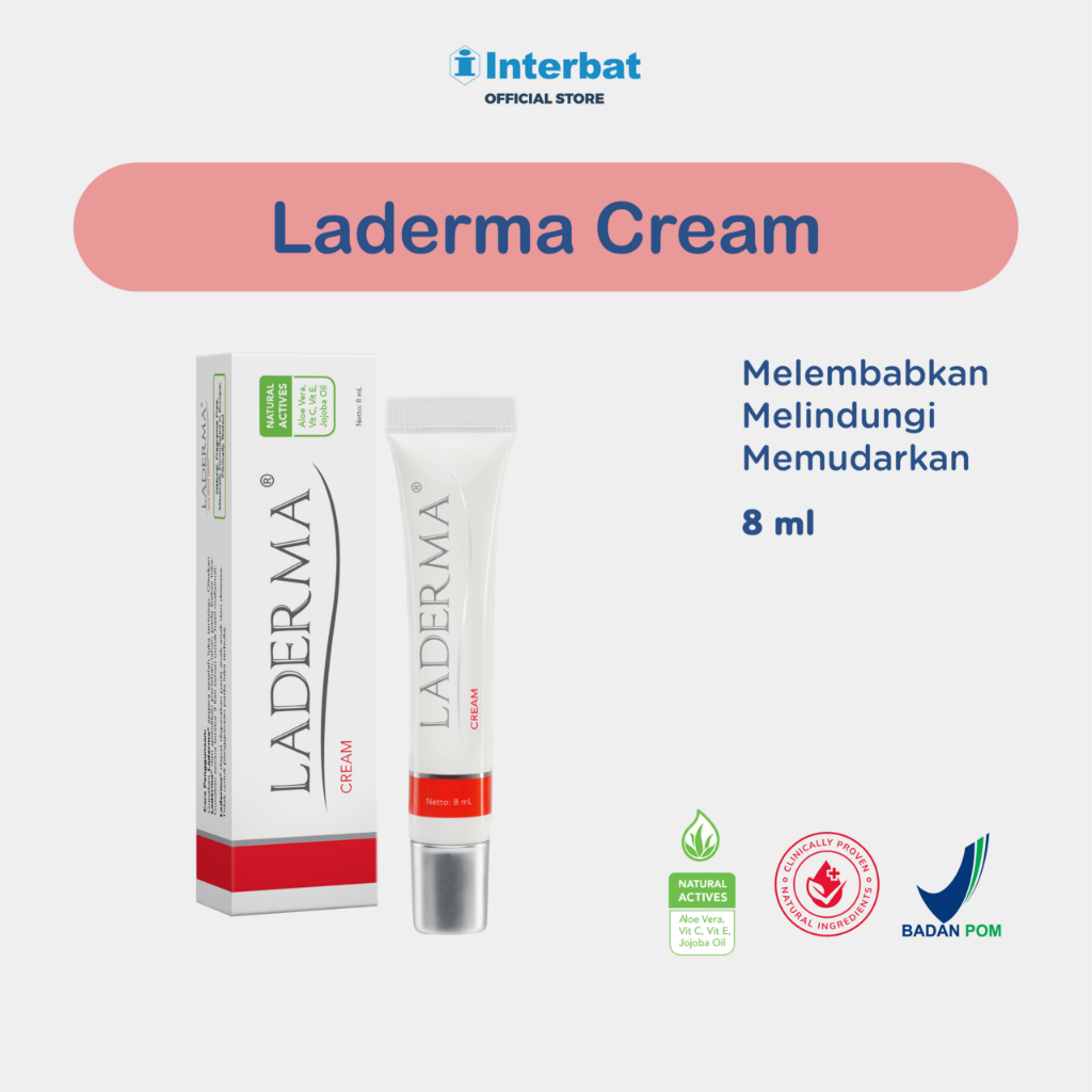 Jual Laderma Cream 8 ml - Melembabkan, Melindungi dan Memudarkan Bekas ...