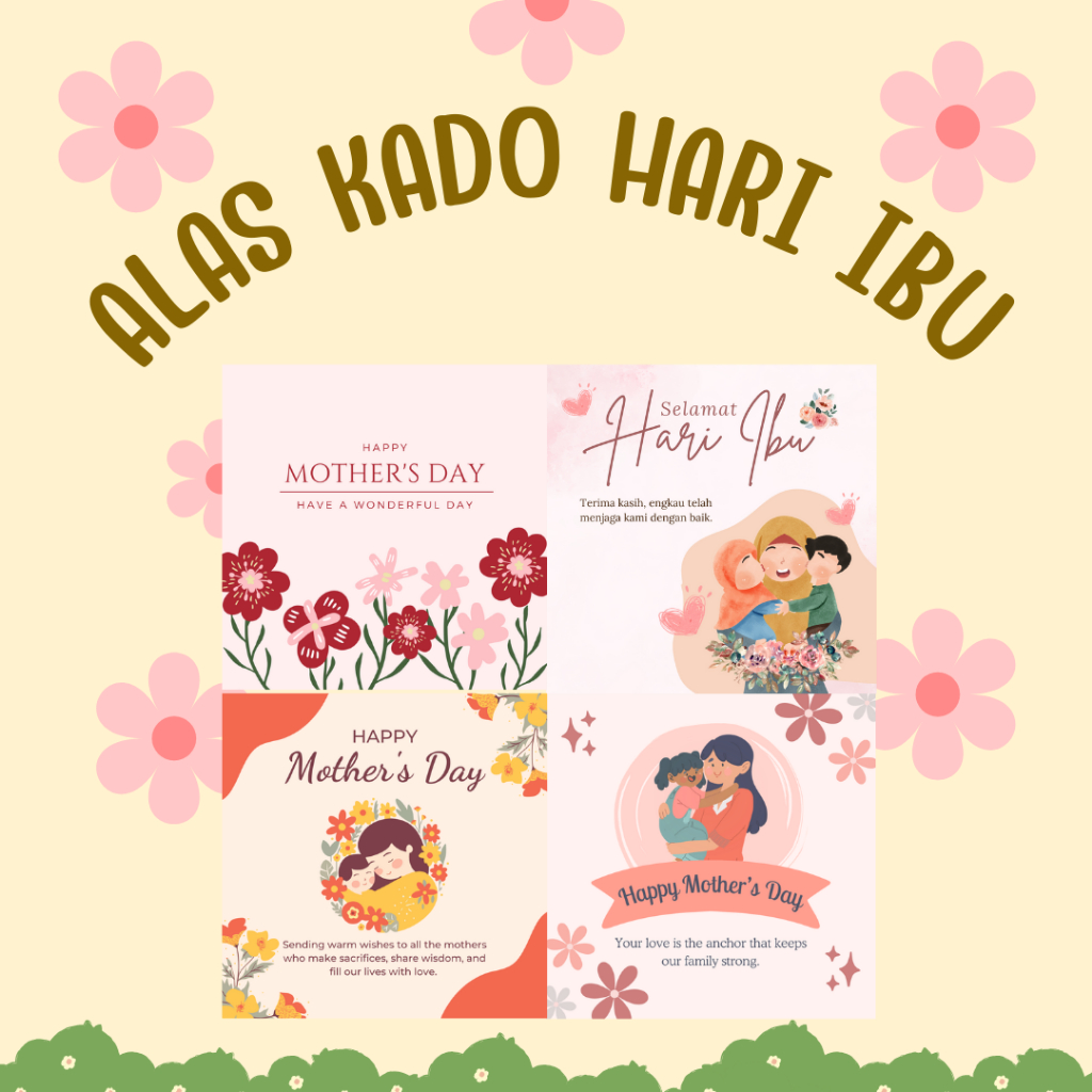 Jual Greeting Card Alas Kado Souvenir MOTHER'S DAY / Gift Card Kartu ...