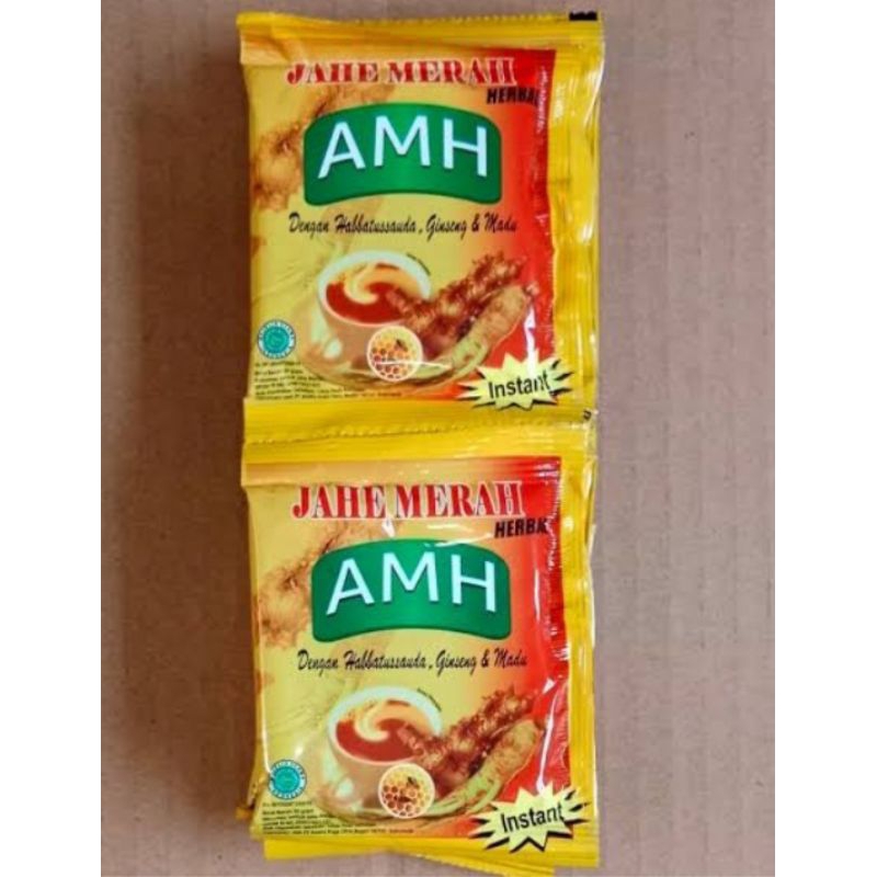Jual [10 pcs] AMH Jahe Merah Herbal Minuman Serbuk / Instant Drink ...