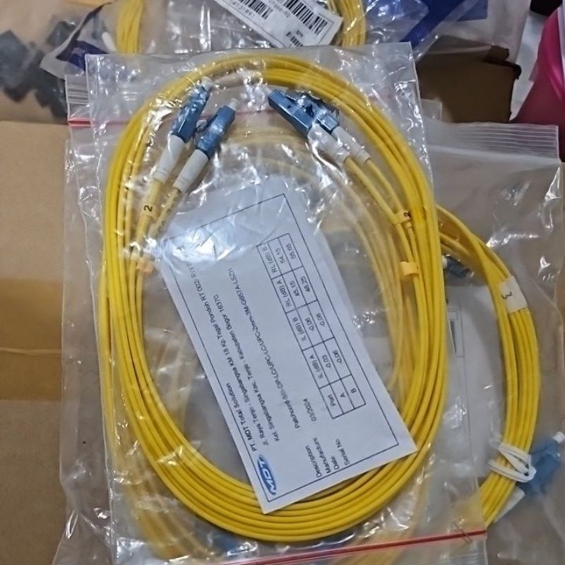 Jual patchcord fiber optik SM-DP-LC/UPC - LC/UPC- 2Mm -3Meter dlc/dlc duplex | Shopee Indonesia