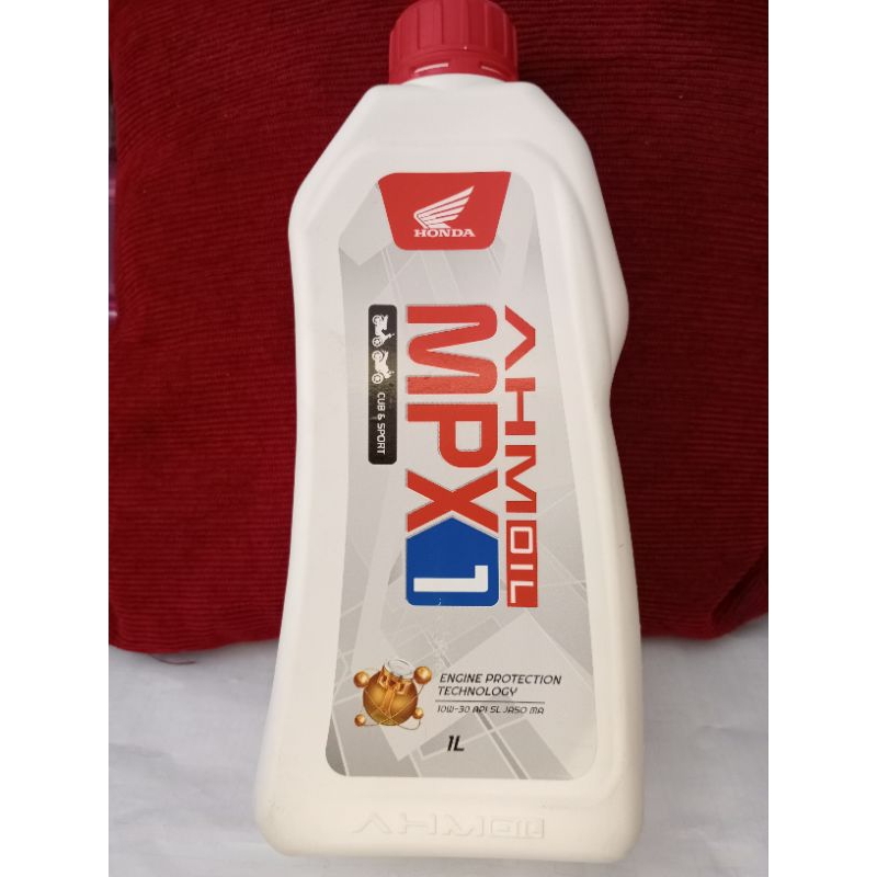 Jual AHM OLI MPX 1 1liter 10W-30 API SL JASO MB IDE ASLI | Shopee Indonesia