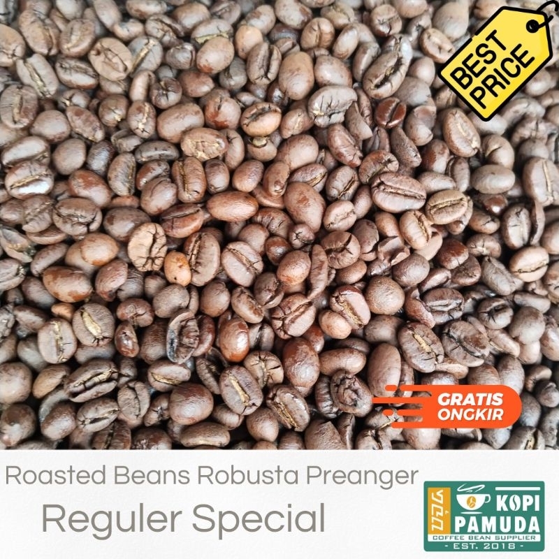 Jual 1Kg Roast Bean Robusta Roasted Reguler Special | Shopee Indonesia
