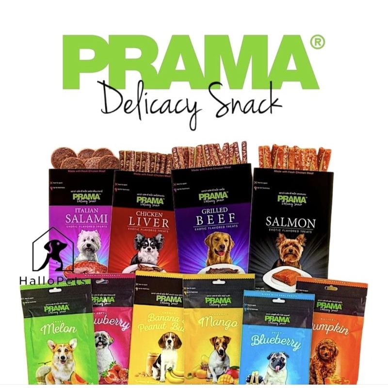 Jual PRAMA Dog Snack 70g All Varian Snack Anjing Premium Dengan Banyak ...