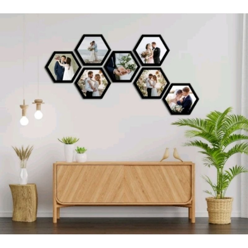 Jual Cetak Poto media papan mdf bentuk hexagonal | Shopee Indonesia