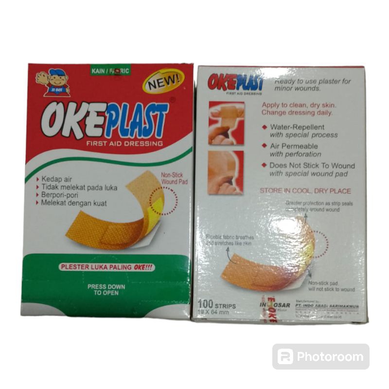 Jual Plaster luka Oke plast isi 100 strips | Shopee Indonesia
