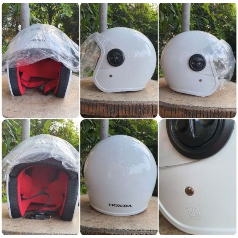 Jual Helm New Honda Original Putih Model Scoopy Tanpa Sticker Scoopy ...