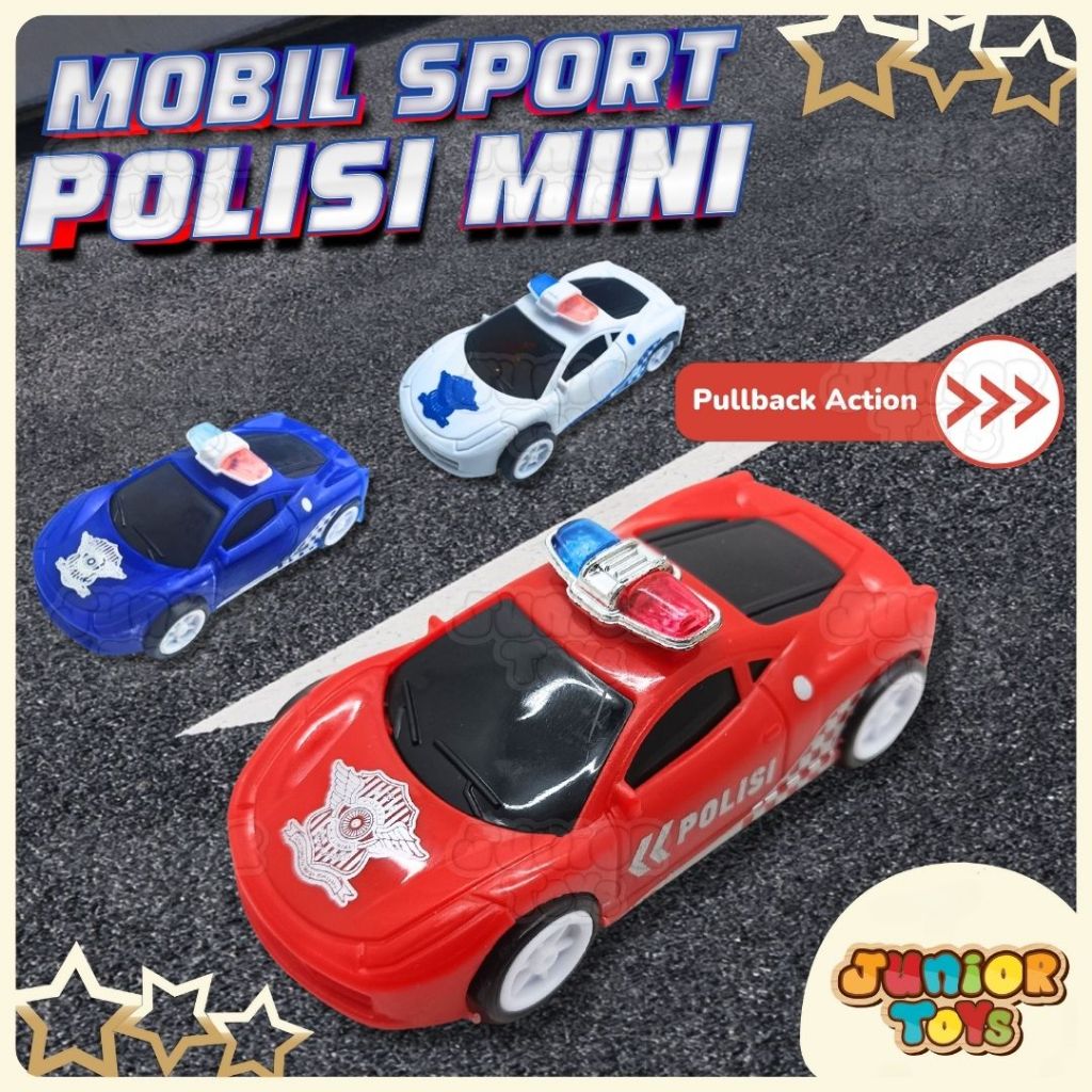 Jual Mainan Anak Mobil Mobilan Polisi Mini Pullback Action Car Toys ...