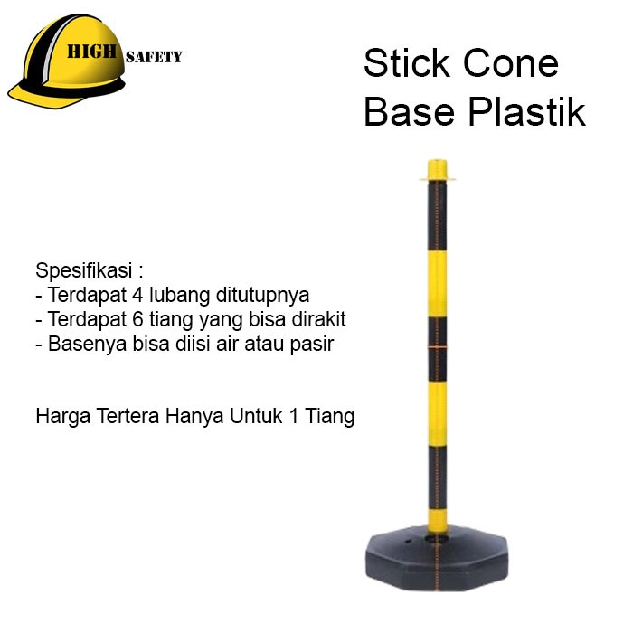 Jual Stick Cone Base Plastik / Safety Traffic Barrier | Shopee Indonesia