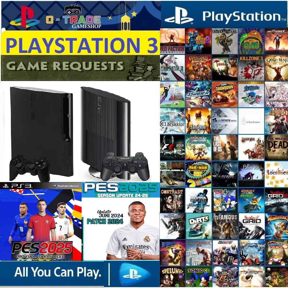 Jual SONY PLAYSTATION PS 3 PS3 SLIM (Firmware Terbaru) FULL GAME BISA ...