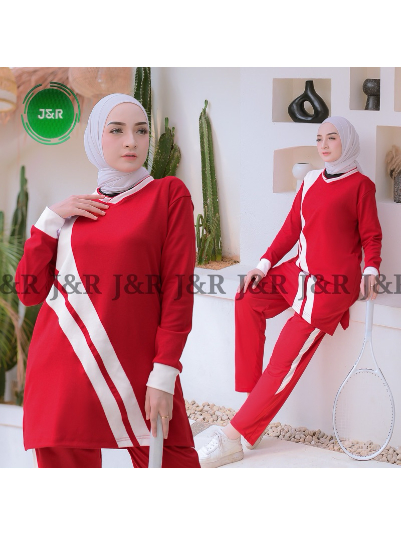 Jual SETELAN OLAHRAGA TUNIK MERAH PUTIH | Shopee Indonesia