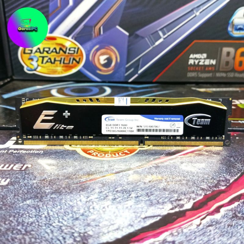 Jual Memory RAM Team Elite Plus 8gb DDr3 pc12800 / 1600 MHz | Shopee ...