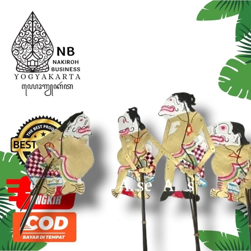 Jual Semar, Gareng, Petruk dan Bagong/Bawor (Punakawan) Wayang Kulit ...