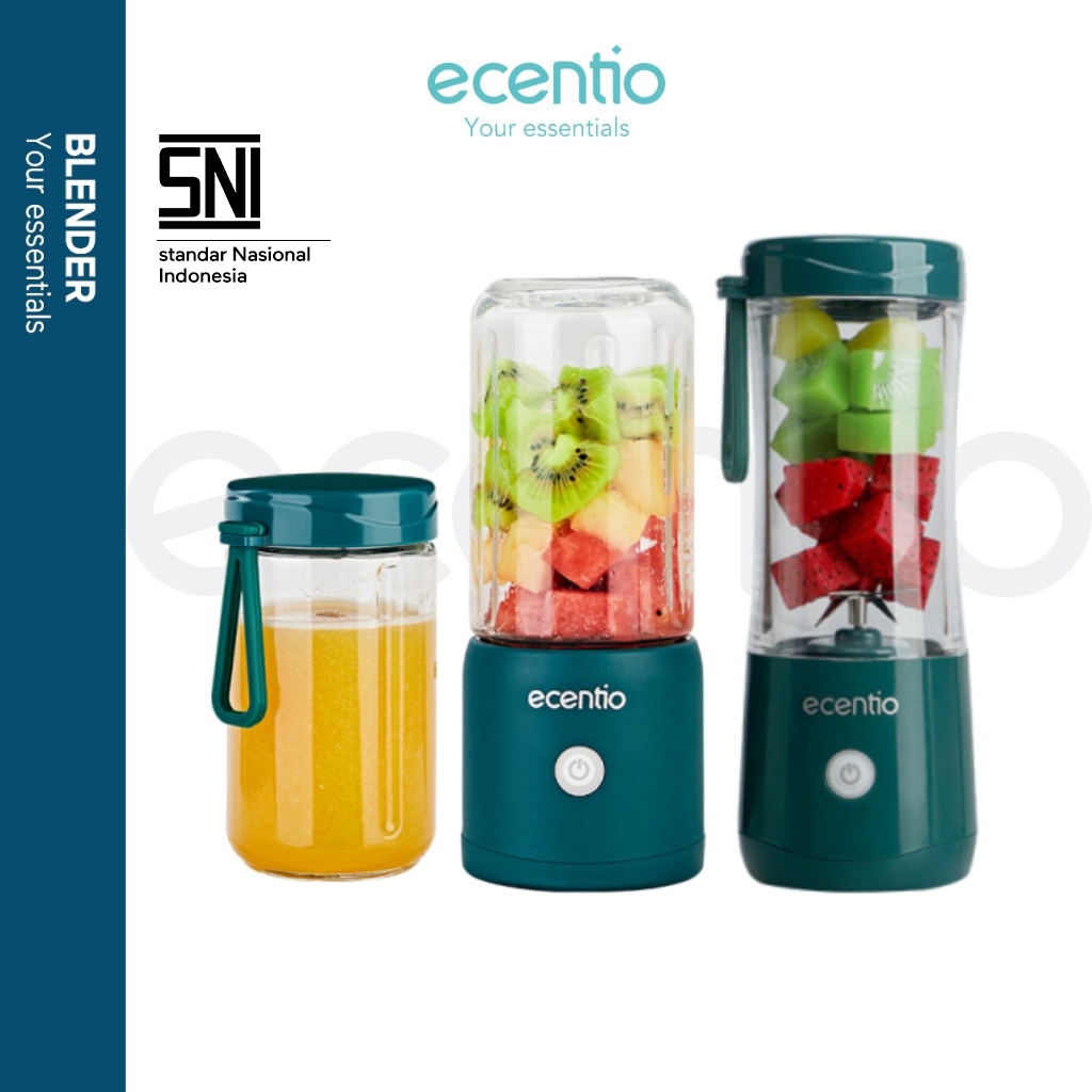 Jual ecentio Kaca blender juicer mini jus 380 ml+380 ml Usb jus 8 mata pisau/380ml 6 mata pisau ...
