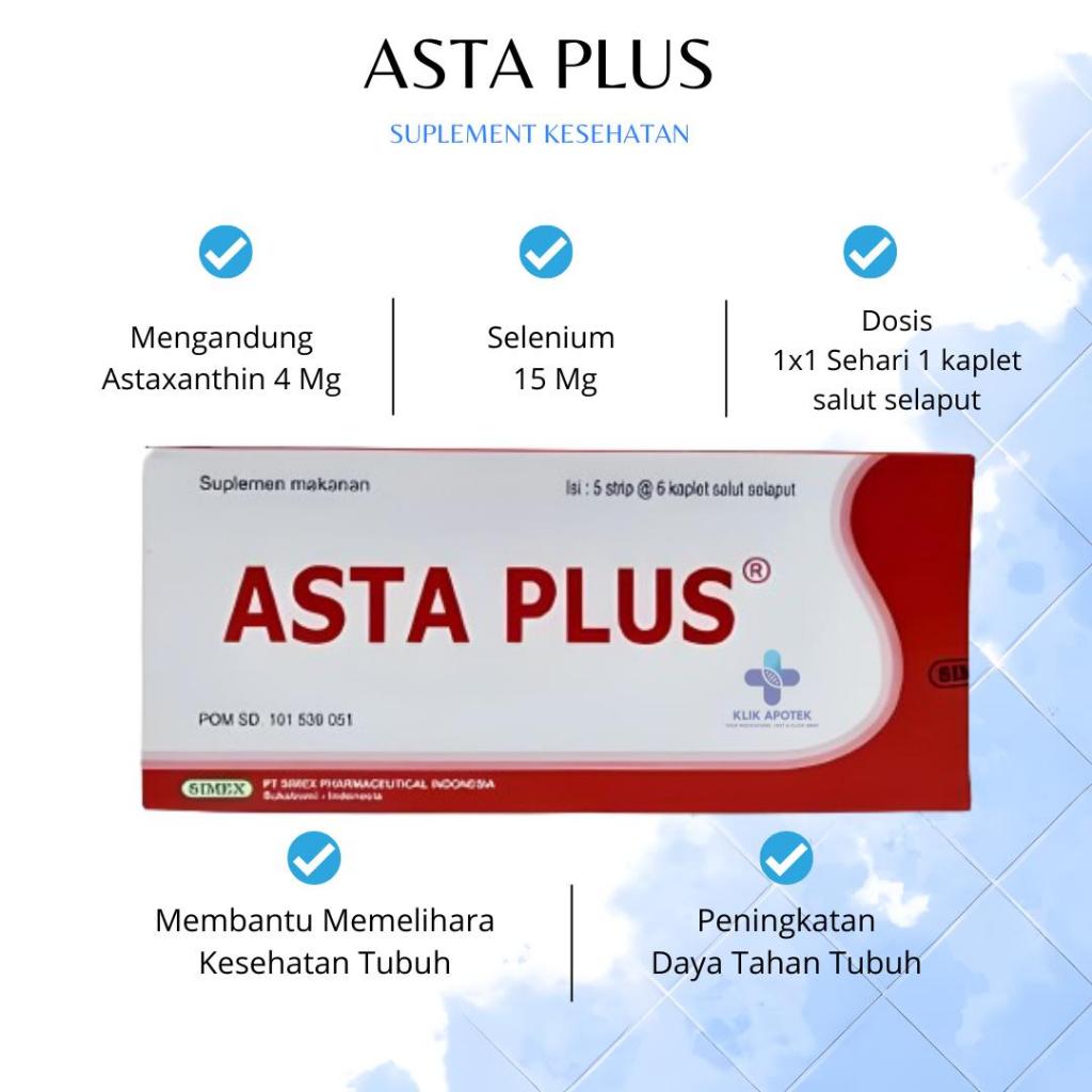 Jual Asta Plus Strip 6 Kaplet - Membantu Memelihara Kesehatan Tubuh ...