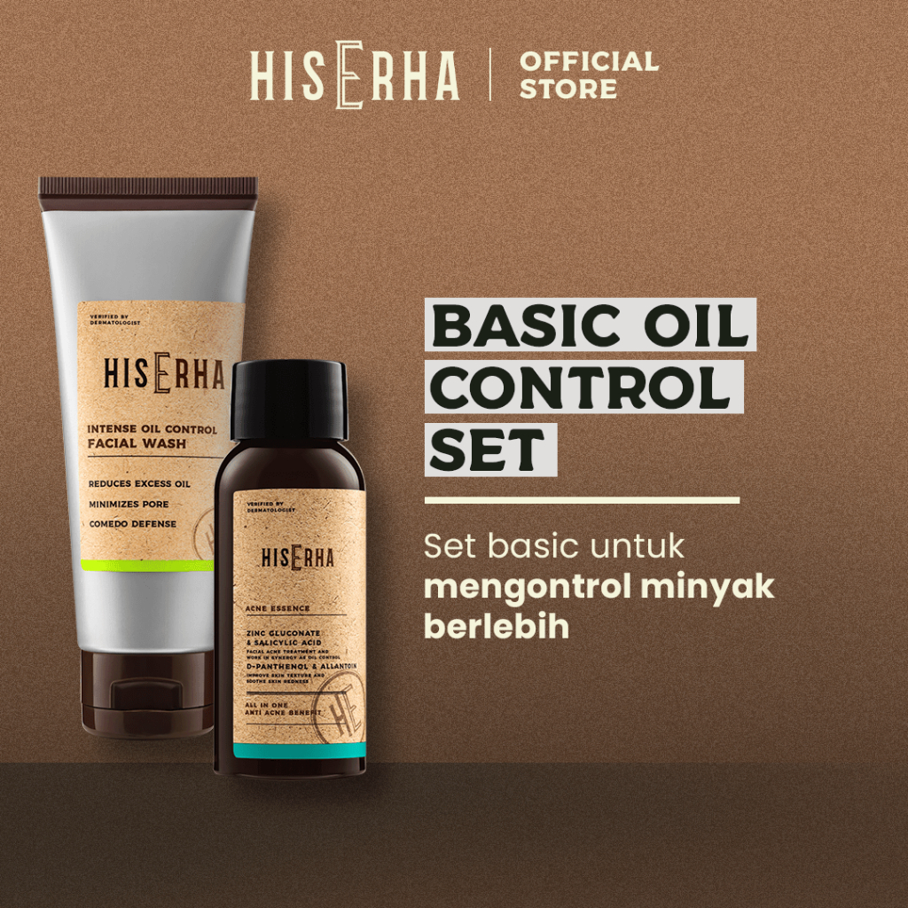 Jual HISERHA Value Pack Basic Oil Control Set | Shopee Indonesia
