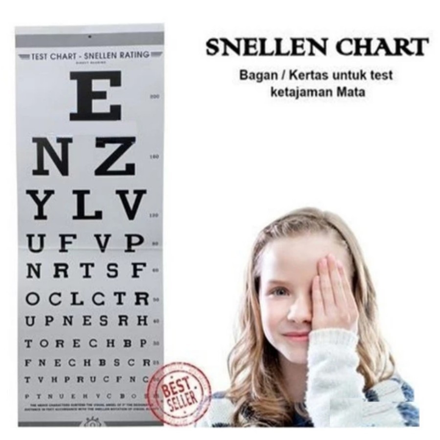 Jual Snellen Chart / Test Chart Snellen Rating / Alat Tes Mata | Shopee ...